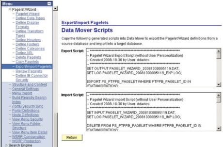 Migrating Navigation Collections and Pagelets | The PeopleSoft Tipster Blog